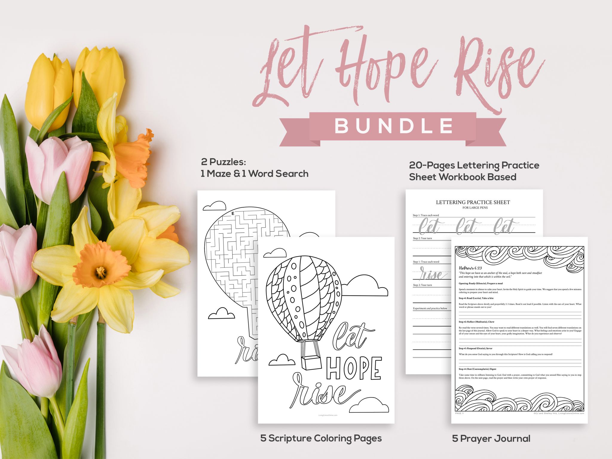 Let Hope Rise Bundle - Color Your Way to Calm - Lana H Allen